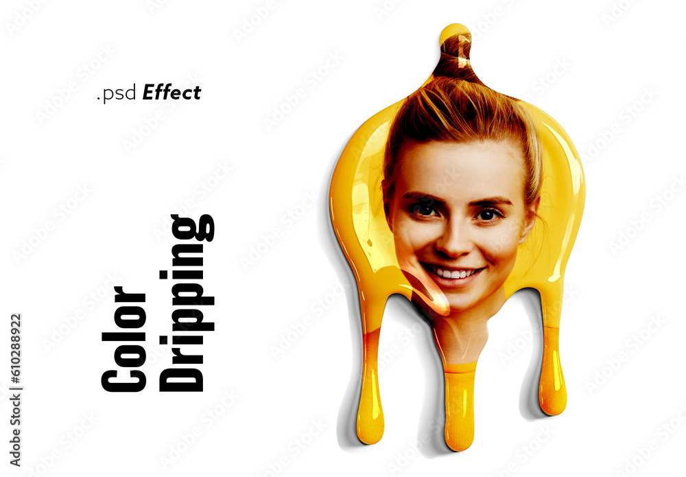 Color Dripping Effect Stock Template | Adobe Stock