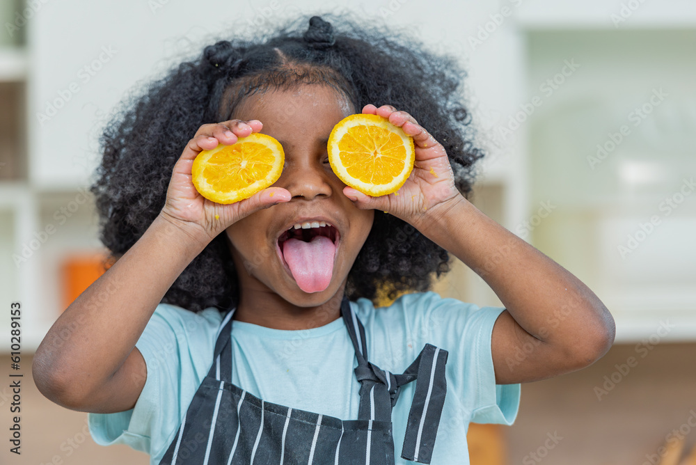 african afro hair black kid Cute ginger hold covering eye with half ...