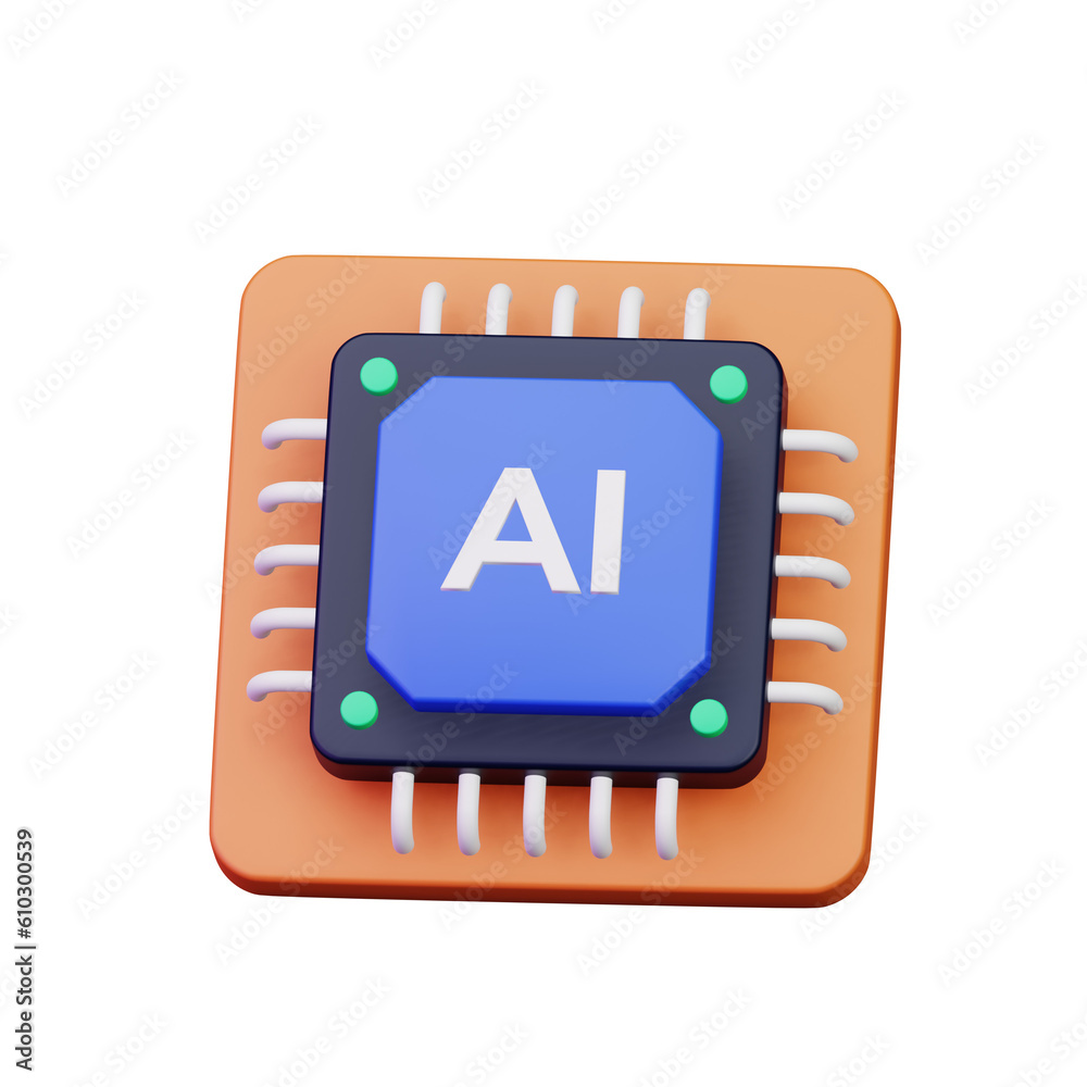 AI computer chip processor for artificial intelligence digital brain ...