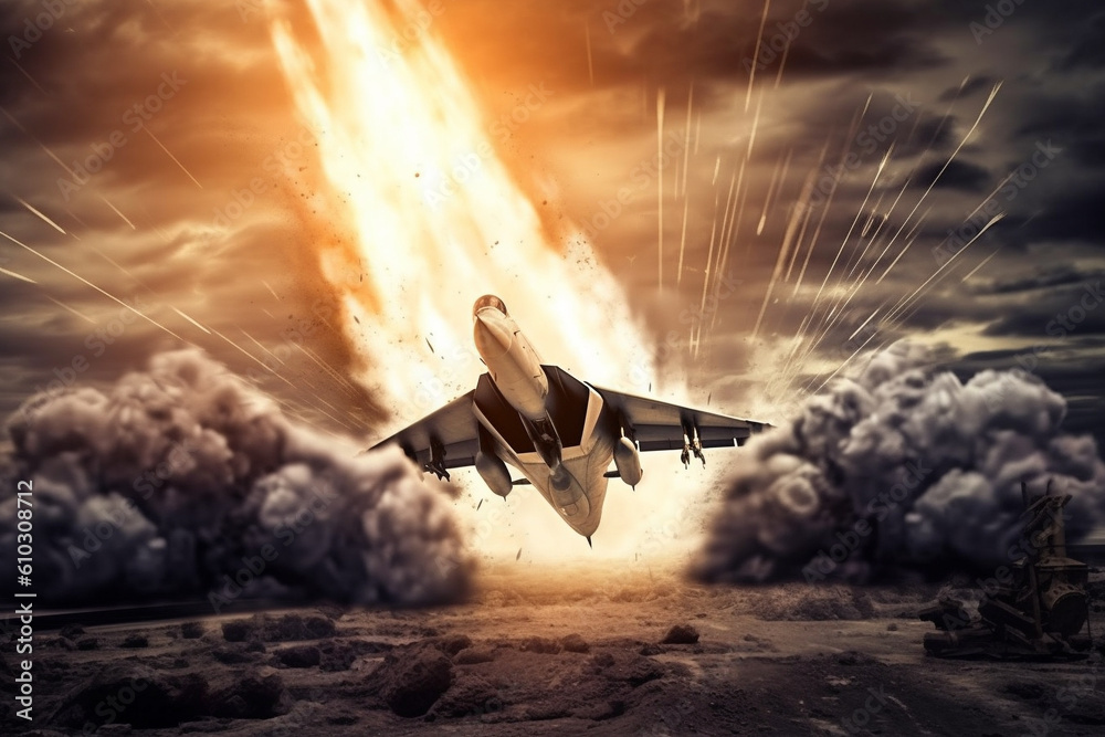 Fighter jet engaged in a high-stakes aerial battle. jet maneuvers ...