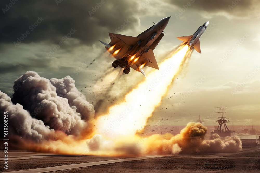 Fighter jet engaged in a high-stakes aerial battle. jet maneuvers ...