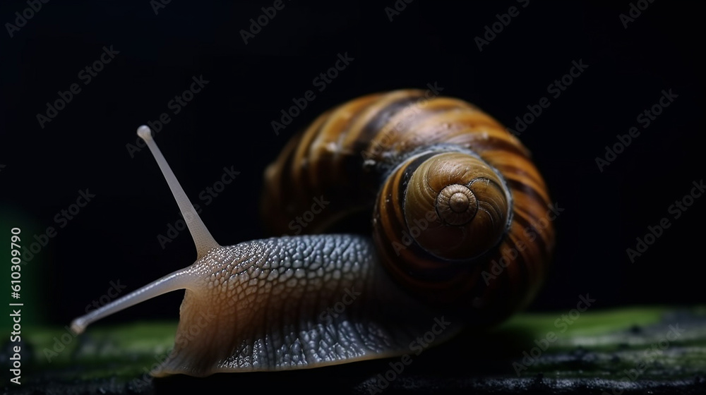 Burgundy snail pet wild roman snails species pomatia image AI generated ...