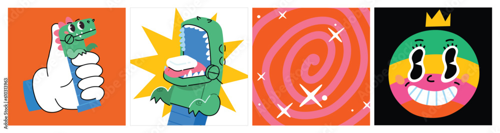 Hand drawn funny cute comic about dangers of excessive sugar intake ...