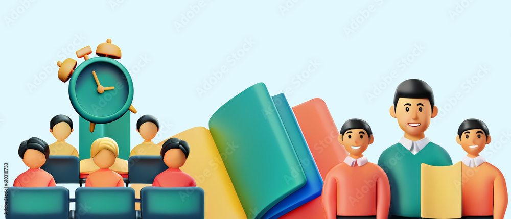 Returning to college. Opening of semester of new students. time concept ...