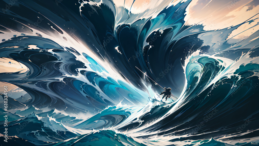 Extraordinary Interesting sea ocean Breaking Collapsing Tsunamis wave ...