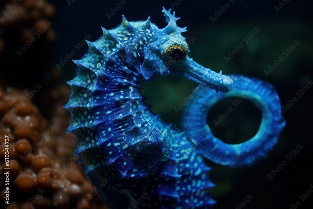 Blue Seahorses