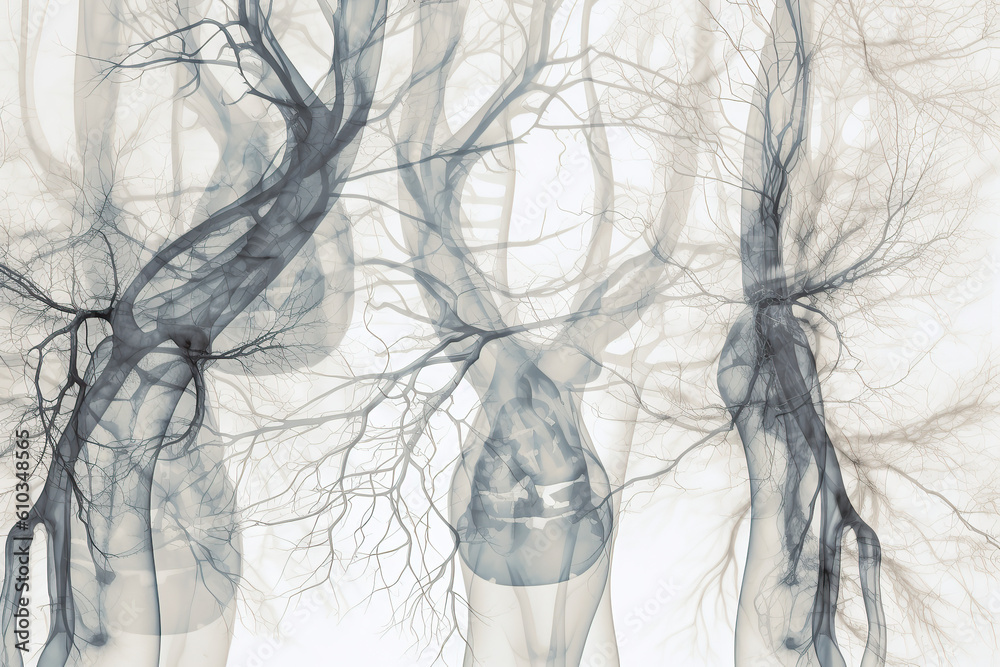 Arteriography, Radiographic examination of blood vessels using a ...