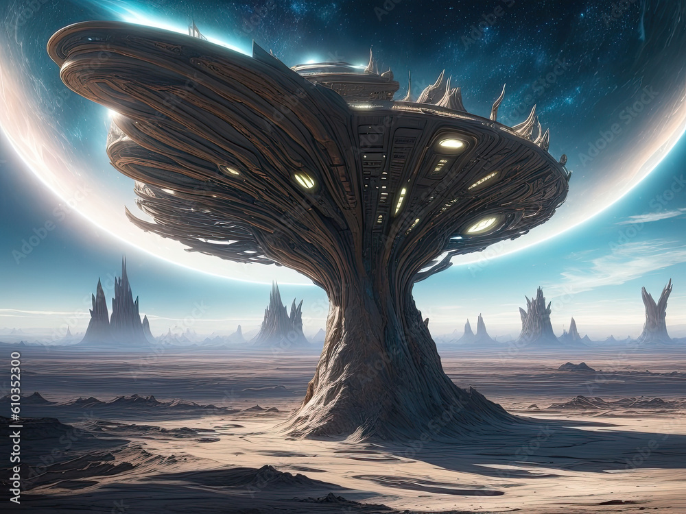 Generative Ai Ai Generated Art Sci Fi Futuristic Planet Landscape