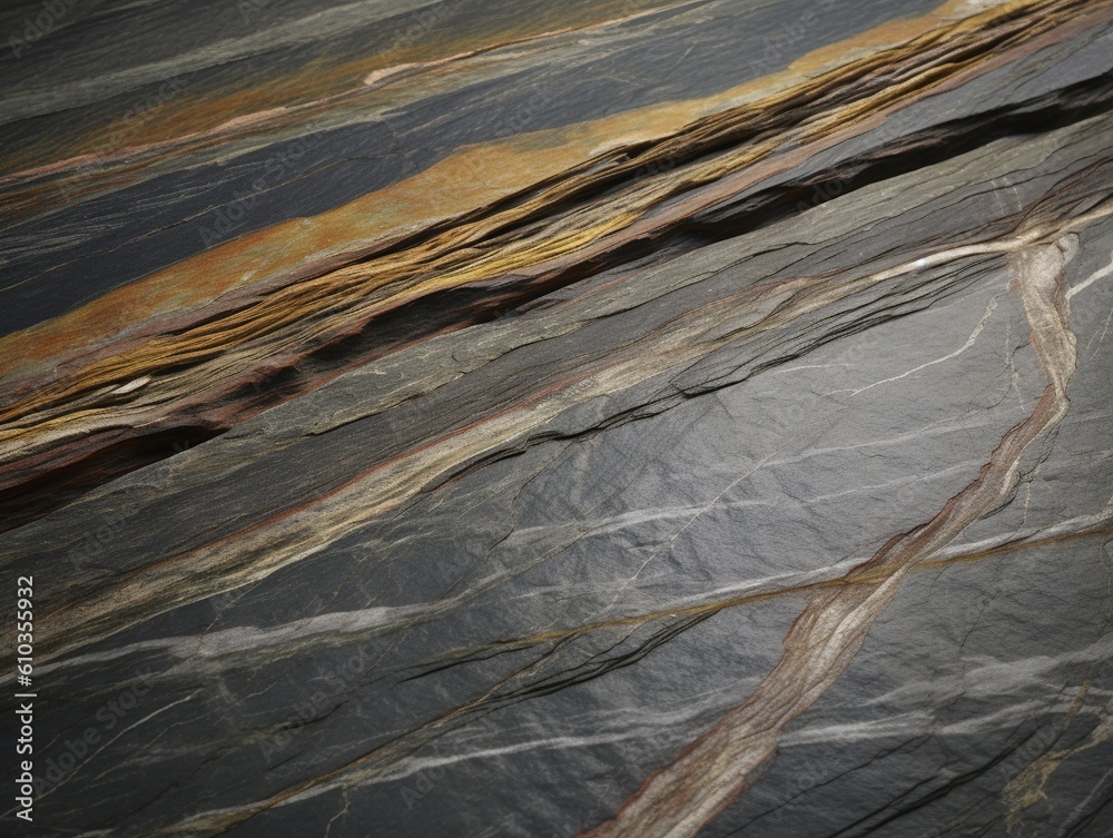 Schichten der Schönheit: Schiefer mit abstraktem, vielschichtigem ...