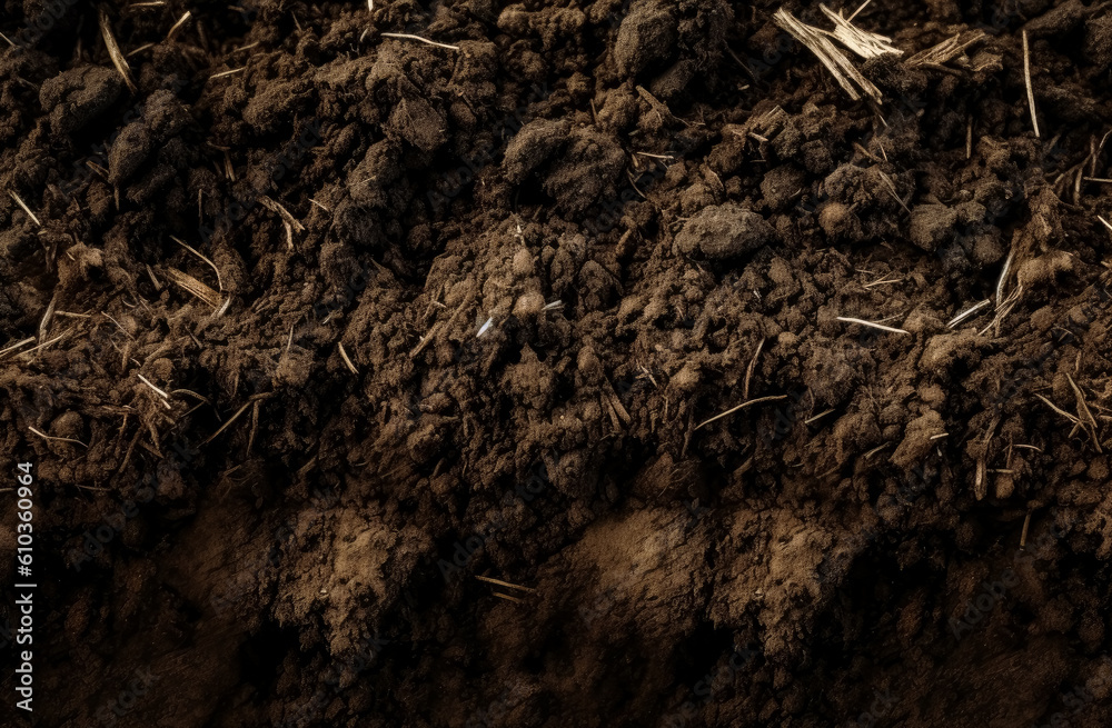ภาพประกอบสต็อก Compost dirt soil agricultural wallpaper, dirt texture ...