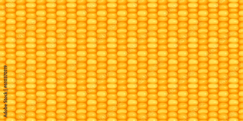 Corn kernels, seeds, grains, texture seamless pattern design. Fresh ...