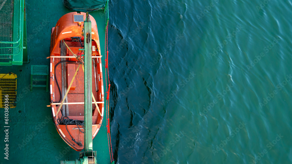 Rescue safety boat for abandon and rescue operation in case of ...