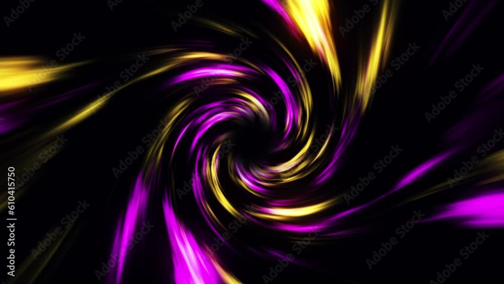 Seamless 3d animated background movement in an abstract futuristic neon ...