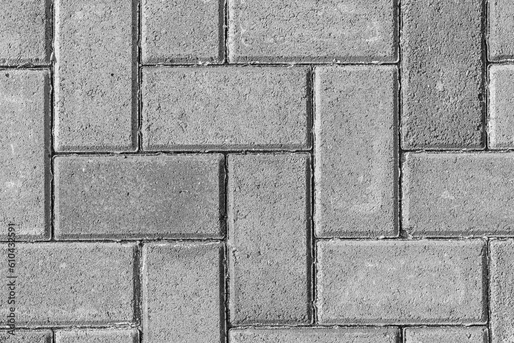 Paving stone texture. The texture of the paved tiles at the bottom of ...