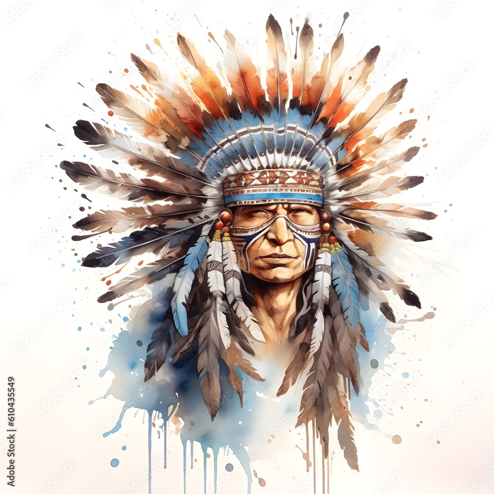 This watercolor painting collection is Native American-inspired and ...
