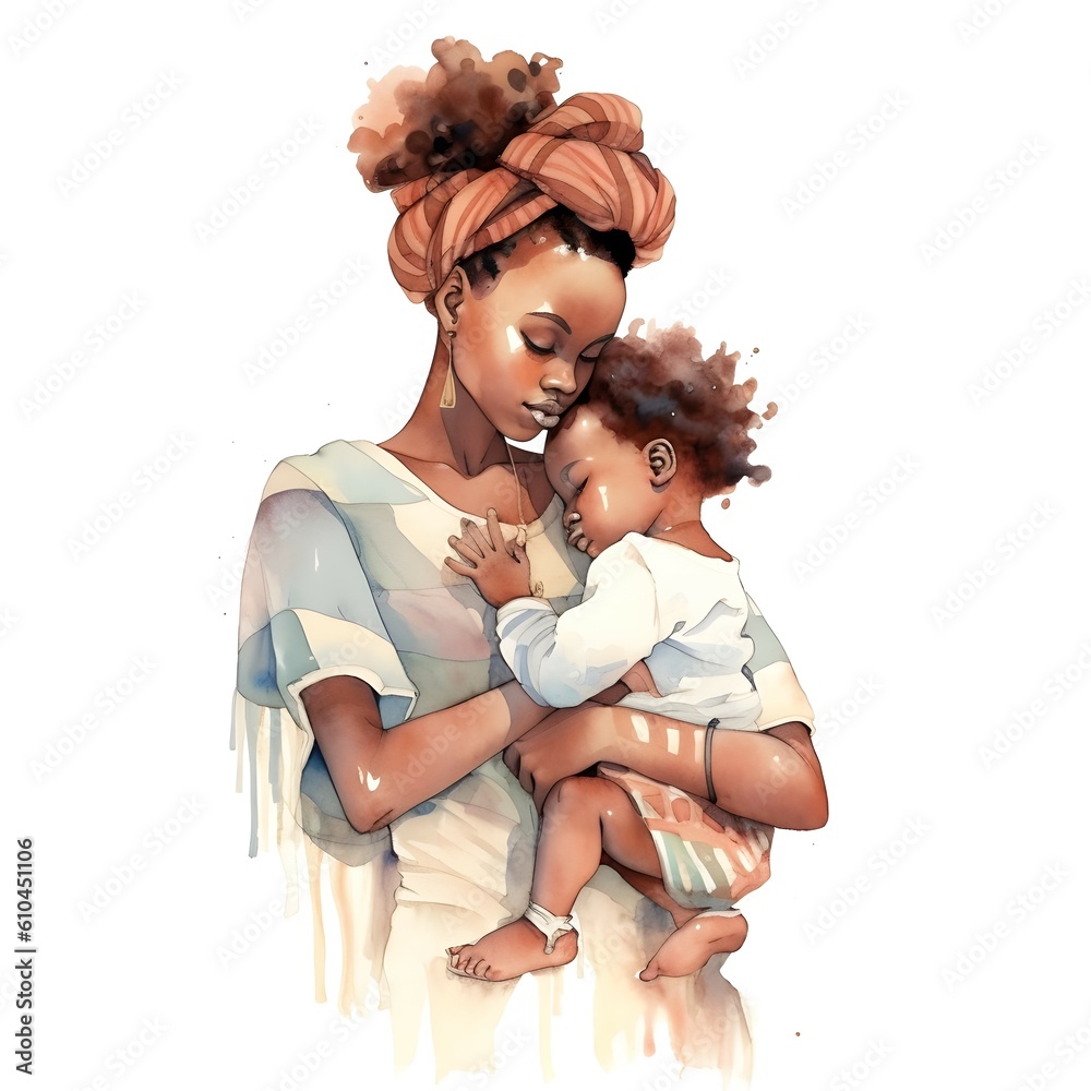 ภาพประกอบสต็อก cute funny cartoon watercolor and ink illustration full ...