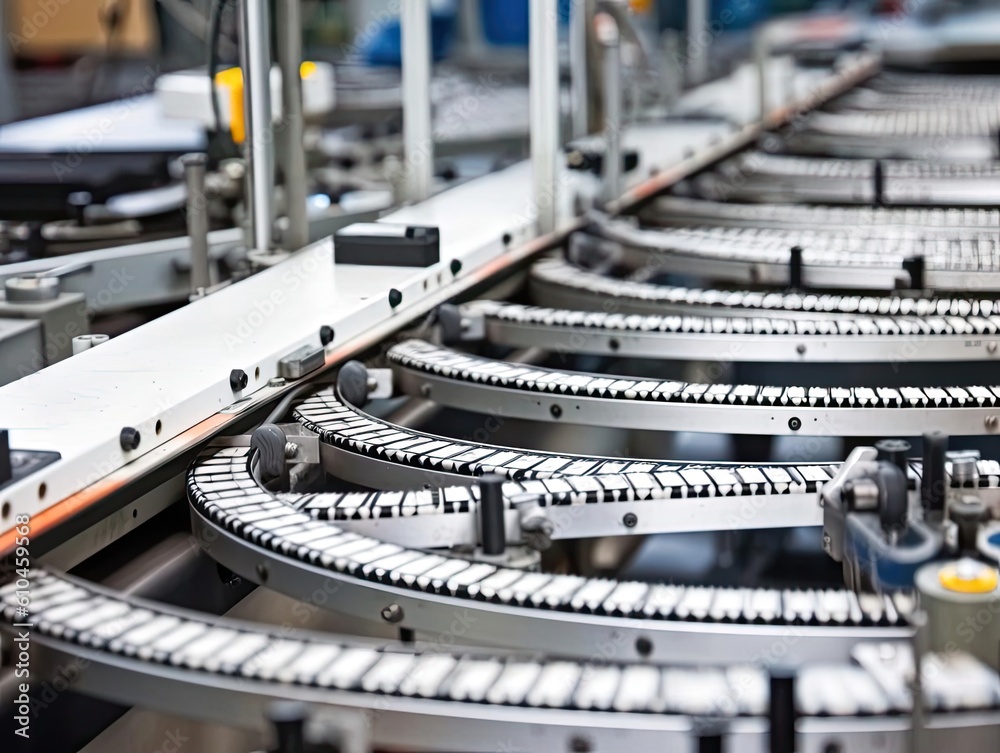 Machine vision system using camera to detect objects on moving conveyor ...