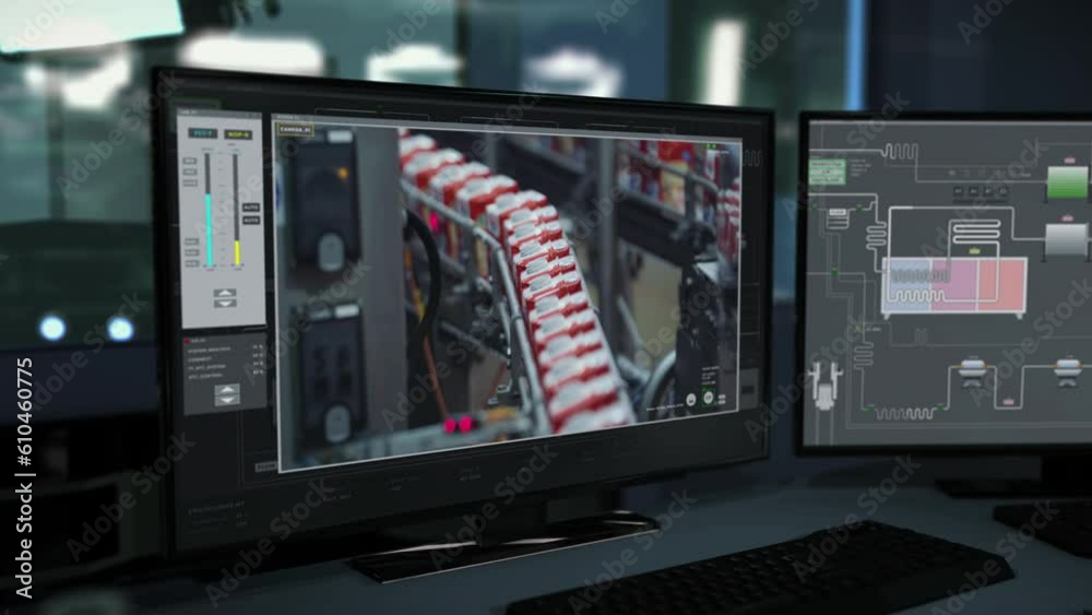 Computer technology ui is controlling the automated industrial lines at ...