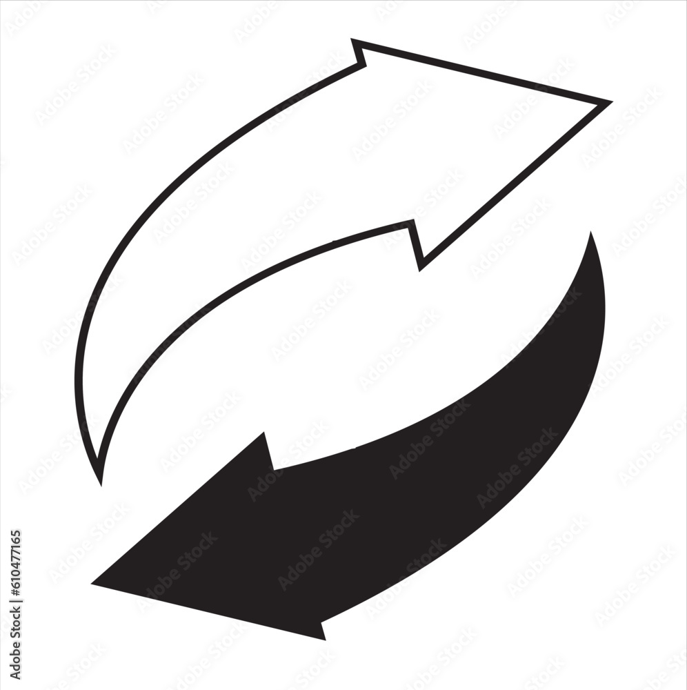 Simple arrow icon vector. Simple arrow icon on white background.arrow ...