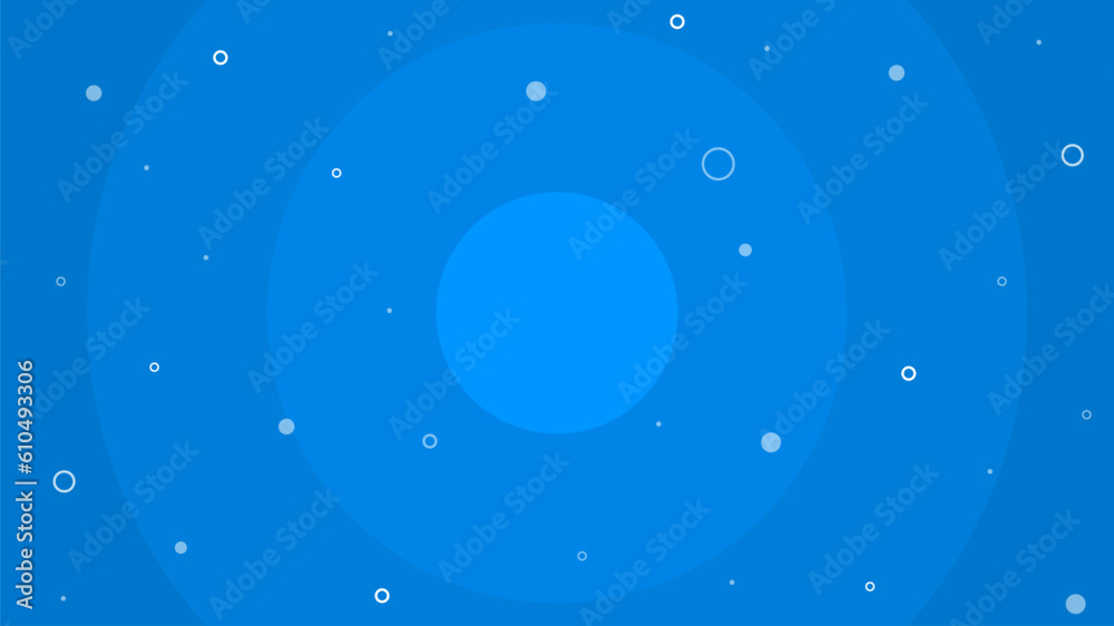 Blue Circle Round Ring Radial Ray Background BG. Abstract Wave Wavy ...