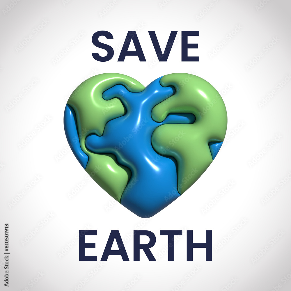 World environment day 2023 3d concept background. Ecology concept ...