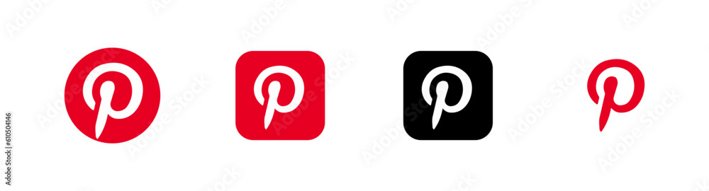 Pinterest Icons Vector