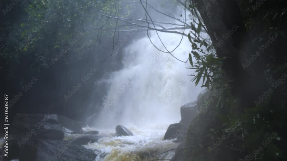 Neluwa Doowili Ella Falls. Sinharaja Forest Reserve. Sri Lanka. UNESCO ...