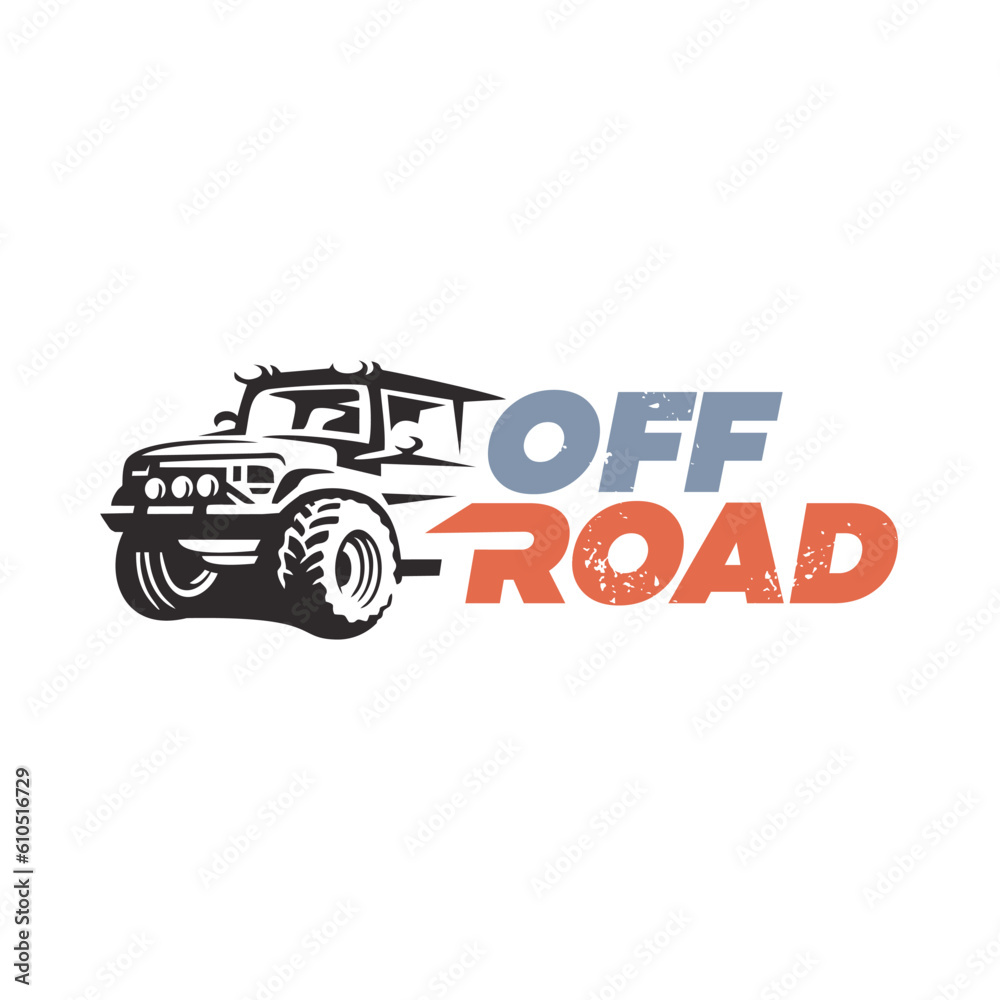 car logo off road template illustration Stock Vector | Adobe Stock