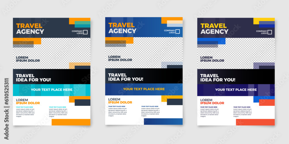 Modern Travel Flyer poster pamphlet brochure poster cover design layout ...