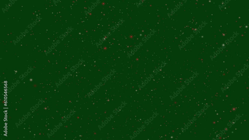 Stars shine effect background on green screen animation. Twinkle ...