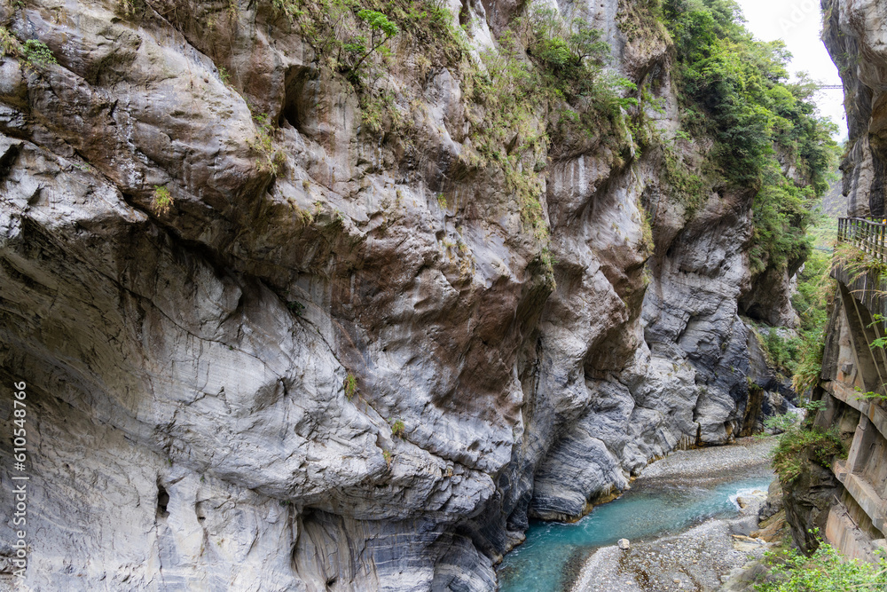 Taroko Gorge in Taroko National Park in Hualien of aTaiwan Stock Photo ...