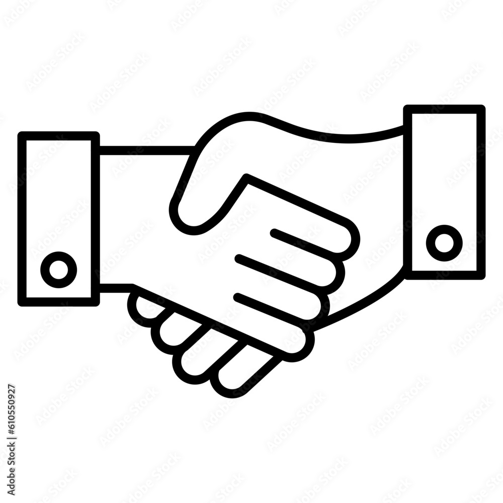 Game Handshake Icon Stock Vector | Adobe Stock