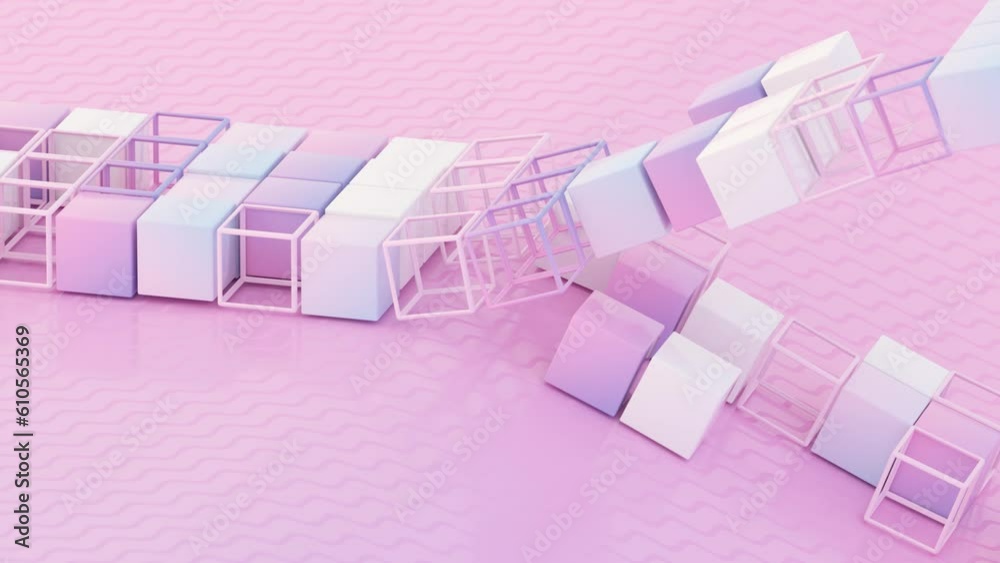 Cubed Assembly: A Mesmerizing Loopy 3D Animation of Cubes Coming ...