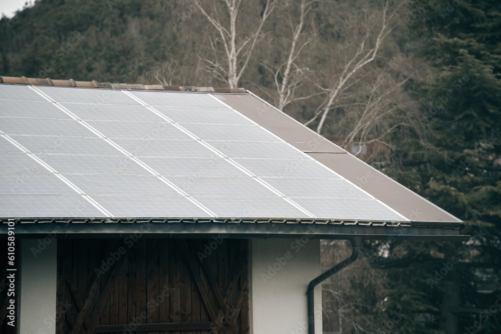 Banner image template for the solar roof company. Solar Panels and ...