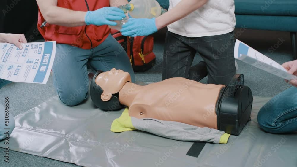 Adult CPR training and First Aid Instruction. First Aid Cardiopulmonary ...