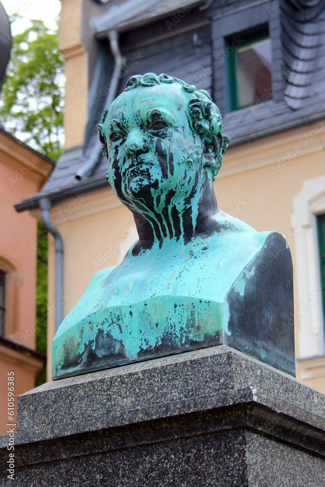 Hohenstein-Ernstthal, Germany - June 5, 2023: Monument to Gotthilf ...