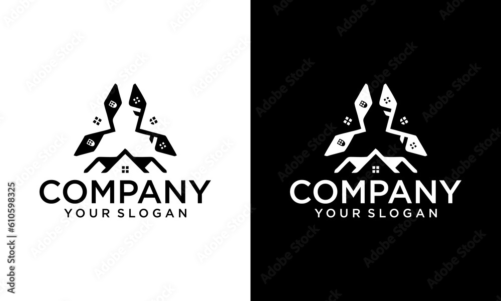 Real Estate House Triangle Symbol Logo Design, Creative Home ...
