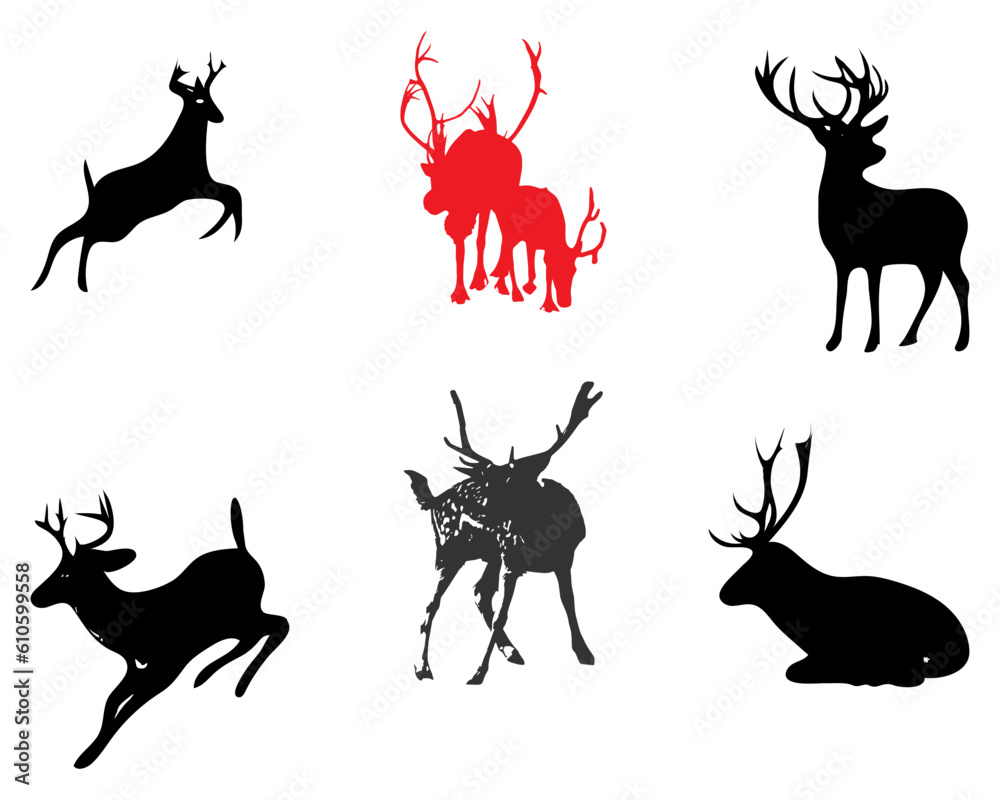 Deer vector icon illustration design, deer Vector Art, Icons, and ...
