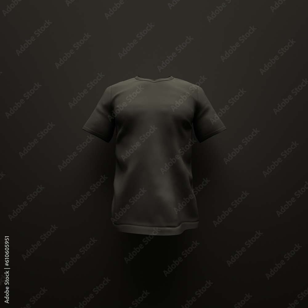 3d T Shirt Mock Up Blank Black T Shirts Mock Up Hanging On Industrial