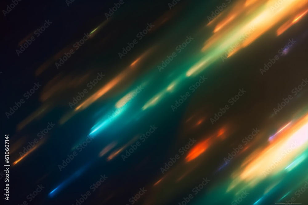 Lens flare overlay, Blur colorful glow, Optical glare leak, Party ...
