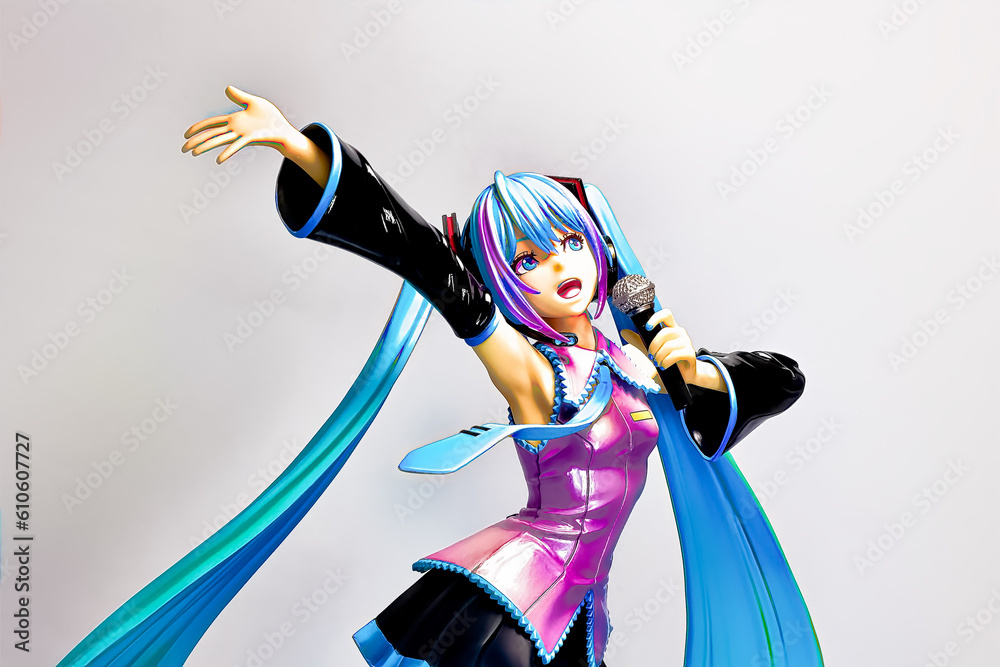 Osaka,Japan - June 7, 2023 : Display of HATSUNE MIKU Figure from the ...