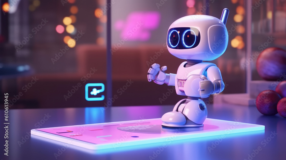 AI bot, chatbot, AI Artificial Intelligence technology, helpful ...