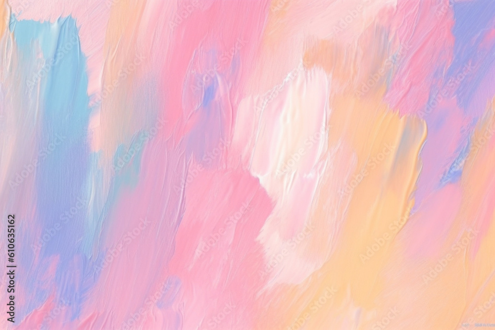 Pastel acrylic texture painting abstract banner background, Handmade ...