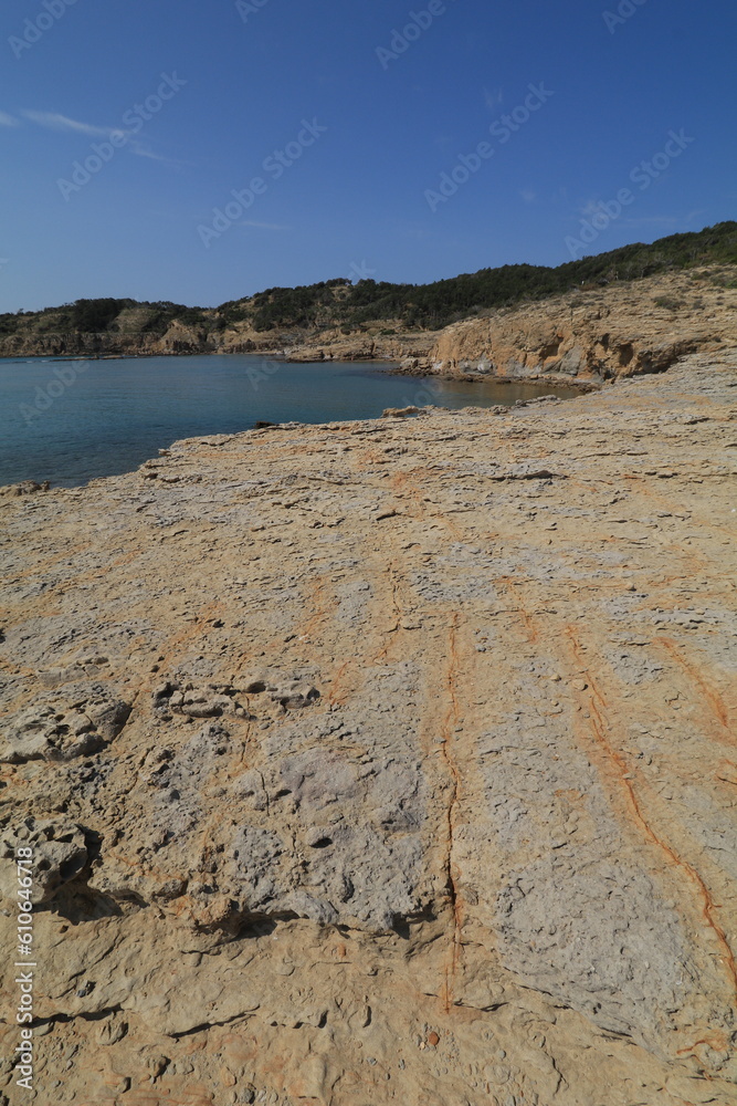 Stolac naturist stony beach on the island of Rab in Croatia Stock Photo ...
