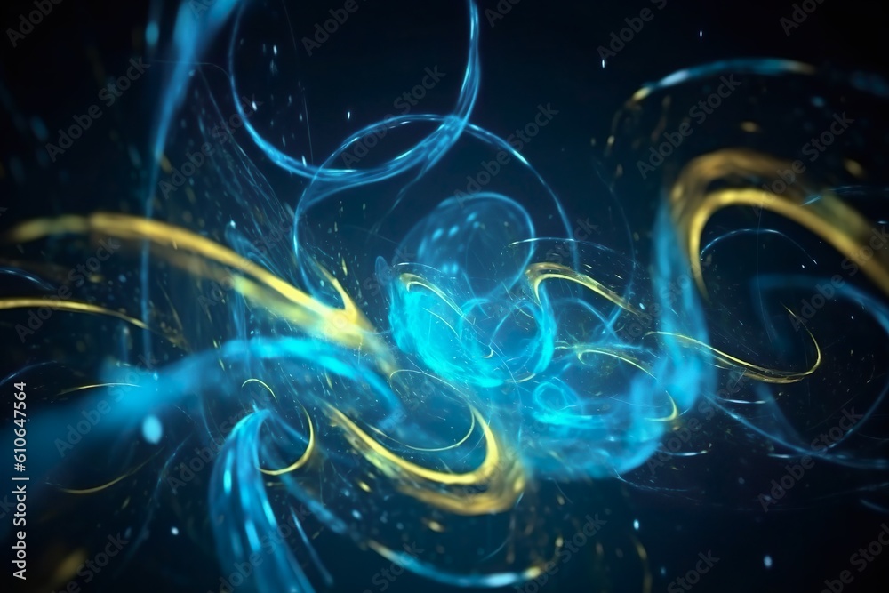 Ethereal Symphony: A Fantastic Light Animation with Colorful Electric ...