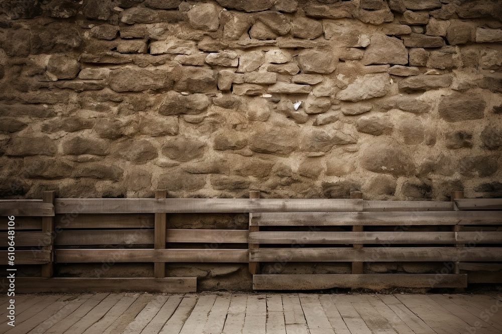 Rustic Reverie: A Photographic Background of a Weathered Stable Wall ...