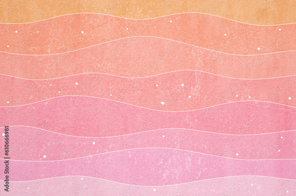 Japanese paper texture background with modern wave pattern. Elegant and ...