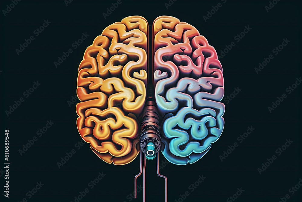 brain and nerve cells electrical pulses Neurons electrical pulses ...