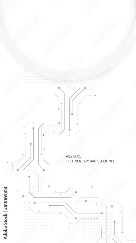 Gray and white technology background image Line design for ...