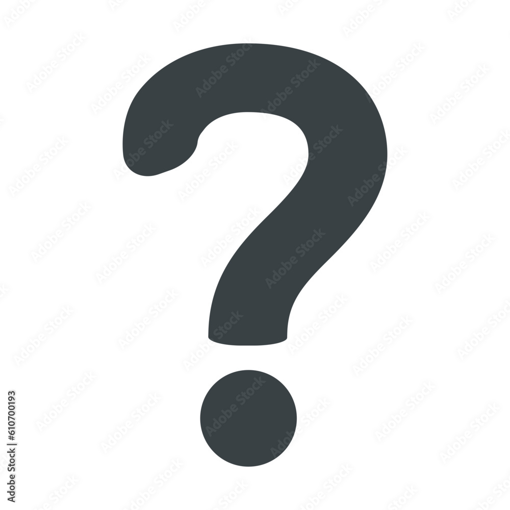Question mark icon for apps and websites, SVG file Stock Vector | Adobe ...